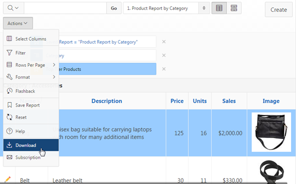 Building and Customizing an Interactive Report in Oracle Application ...