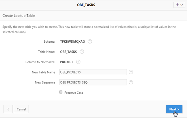 Manipulating Database Objects Using Oracle Application Express 5.0