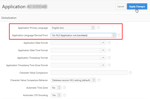 Translating an Application in Oracle Application Express 5.0