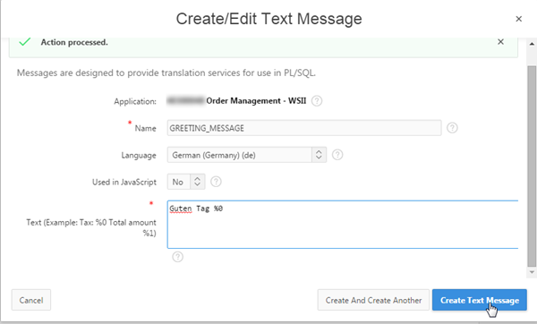 Translating an Application in Oracle Application Express 5.0