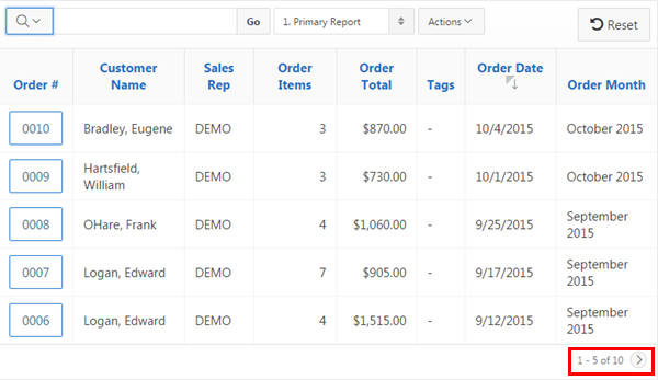 Using Interactive Report Regions in Oracle Application Express 5.0