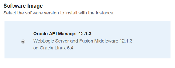 Provisioning an Oracle API Manager Cloud Service Instance