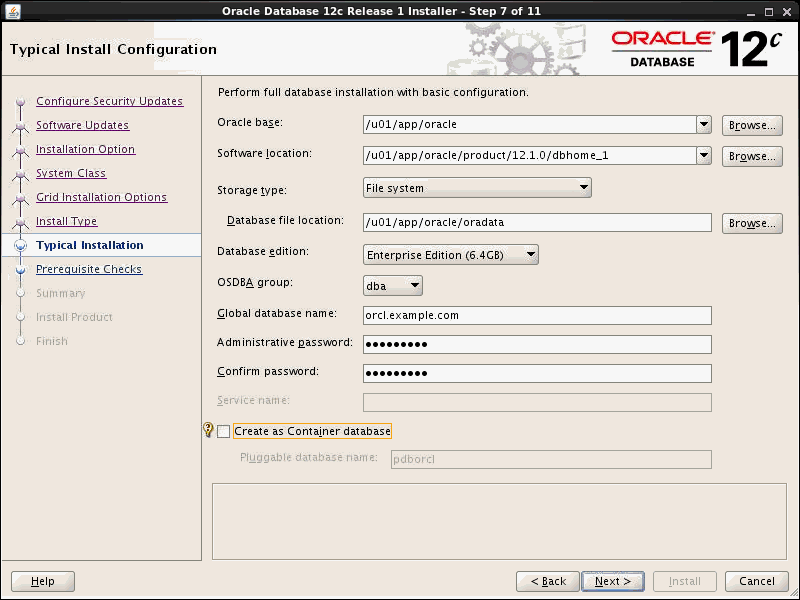 Installing Oracle Database Software and Creating a Database