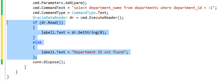 Getting Started with Oracle Data Provider for .NET (C# Version)