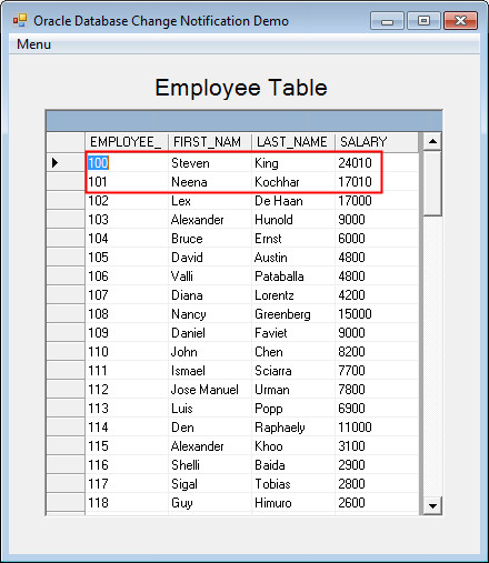 Using Continuous Query Notification With ODP.NET and Oracle Database