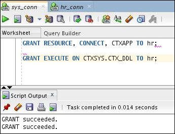 Working with Oracle Theme Indexes