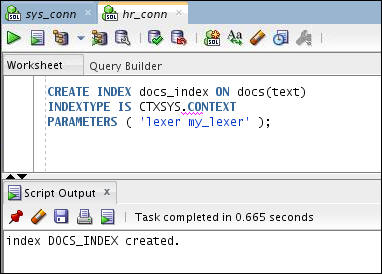 Working with Oracle Theme Indexes