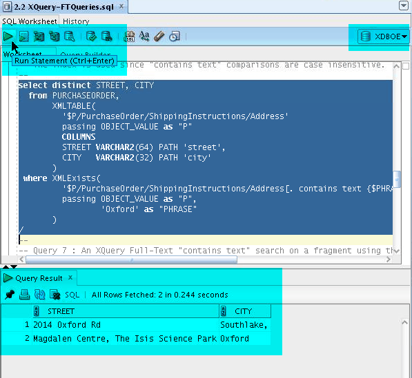 Searching XML Content With XQuery Full Text