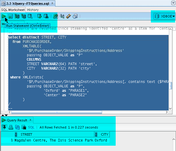 Searching XML Content With XQuery Full Text