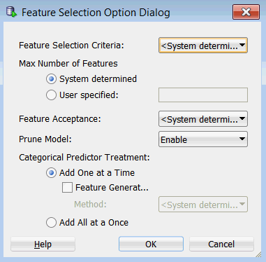 Using Feature Selection and Generation with GLM