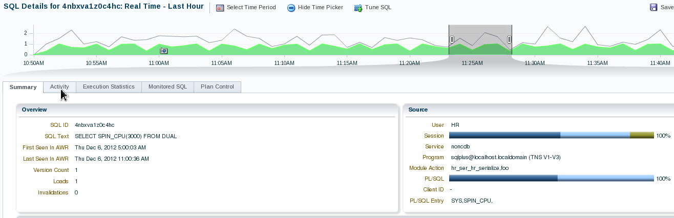 Monitoring Performance Using Enterprise Manager Database Express