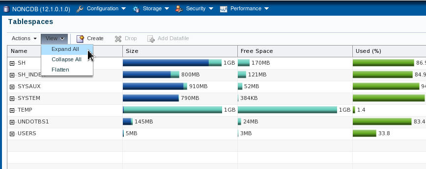 Monitoring Performance Using Enterprise Manager Database Express