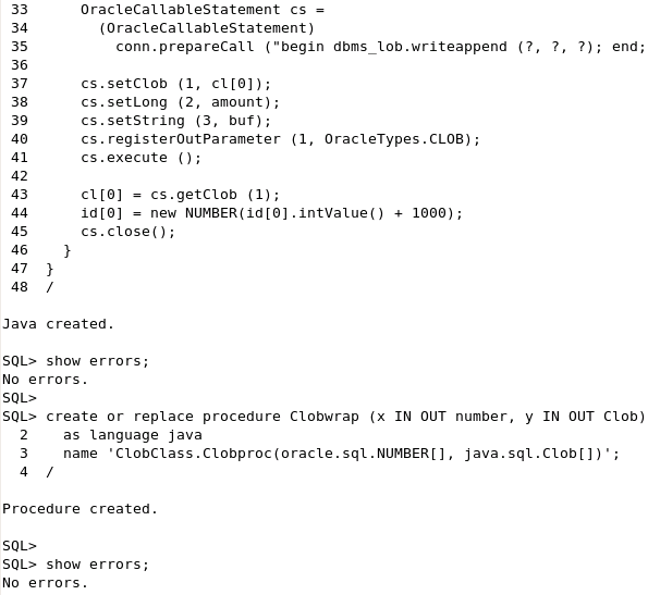 Develop and Diagnose JDBC Programs and Java Classes in the Database