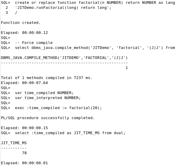 Develop and Diagnose JDBC Programs and Java Classes in the Database
