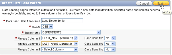 Data Loading with Oracle Application Express 4.1
