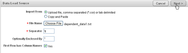 Data Loading with Oracle Application Express 4.1