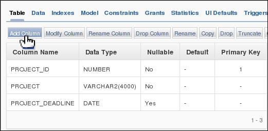 Manipulating Database Objects Using Oracle Application Express 4.2