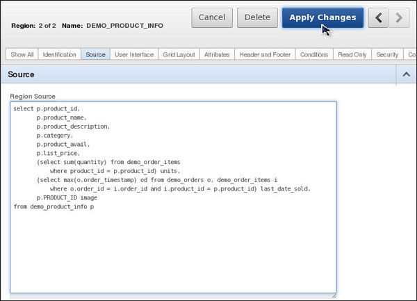Building and Customizing an Interactive Report in Oracle Application ...