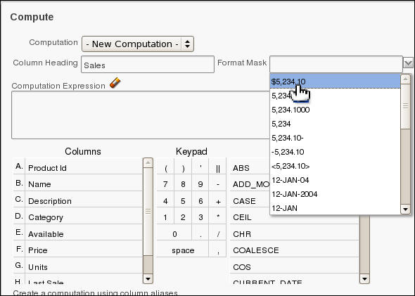 Building and Customizing an Interactive Report in Oracle Application ...