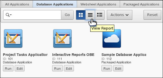 Building and Customizing an Interactive Report in Oracle Application Express 4.2