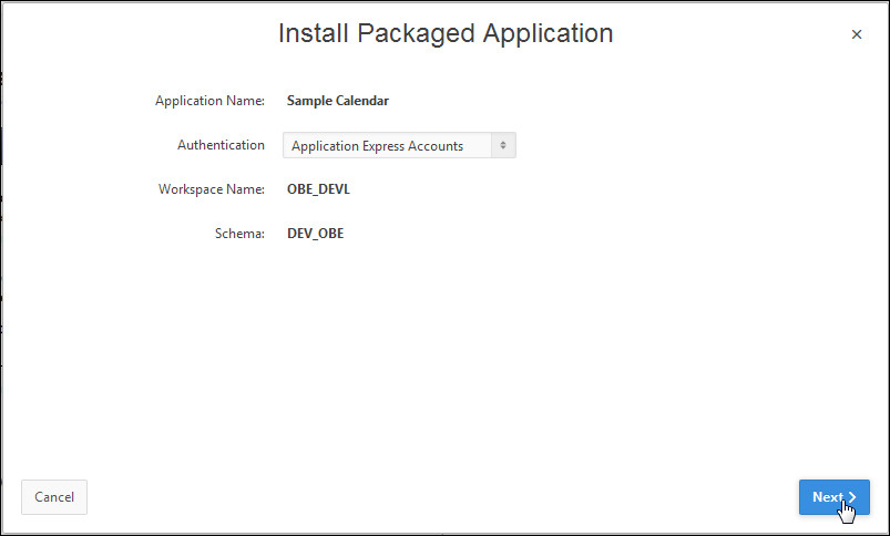 Installing and Running a Packaged Application in Oracle Application ...