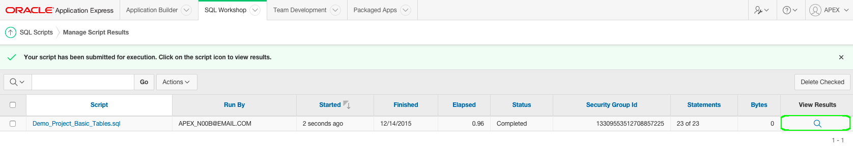 APEX Basic Demo Projects Hands-On Lab (v2.0.5)
