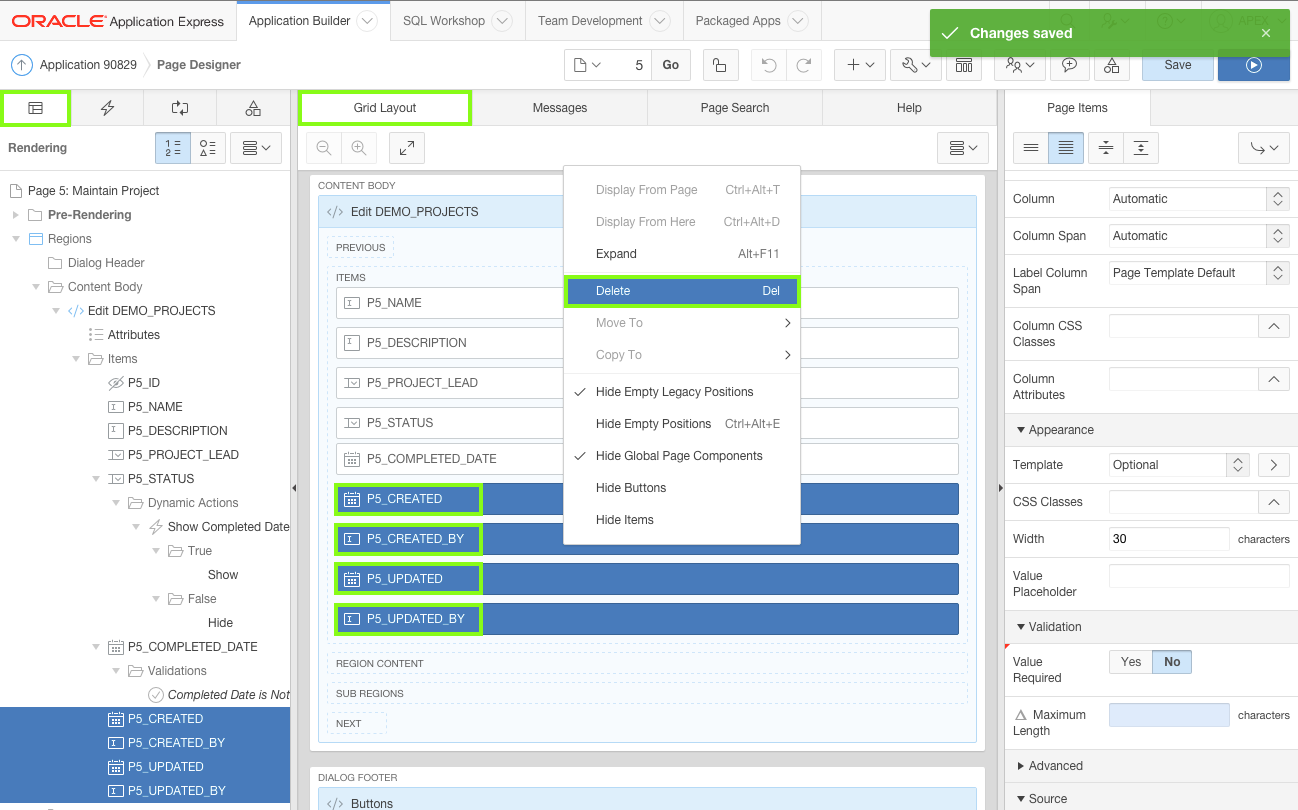 APEX Basic Demo Projects Hands-On Lab (v2.0.5)
