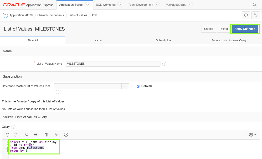 APEX Basic Demo Projects Hands-On Lab (v2.0.5)