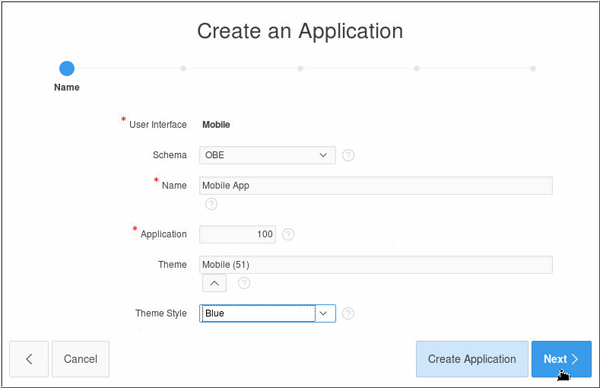 Building a Mobile Web Application Using Oracle Application Express 5.1