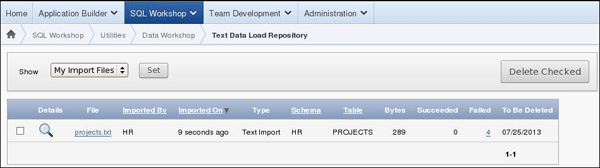 Building an Application using Oracle Application Express: Part 1