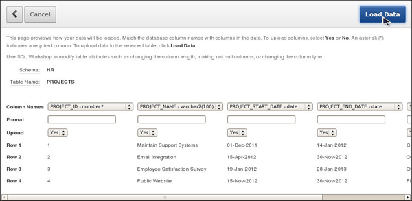 Building an Application using Oracle Application Express: Part 1