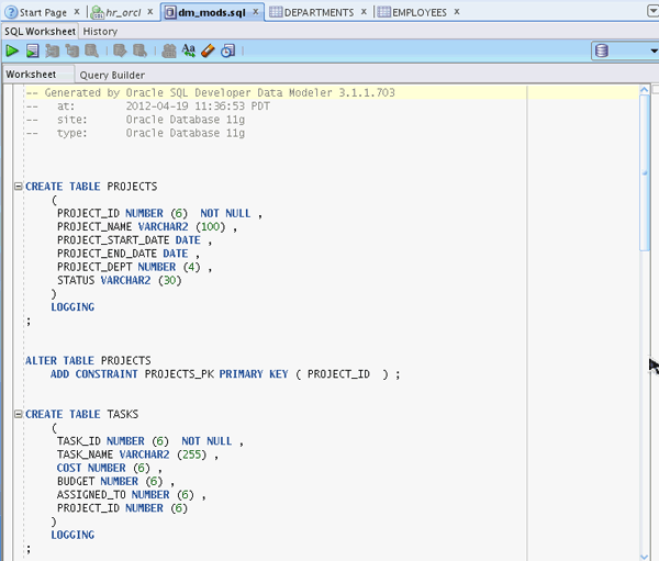 Testing and Debugging Procedures using SQL Developer