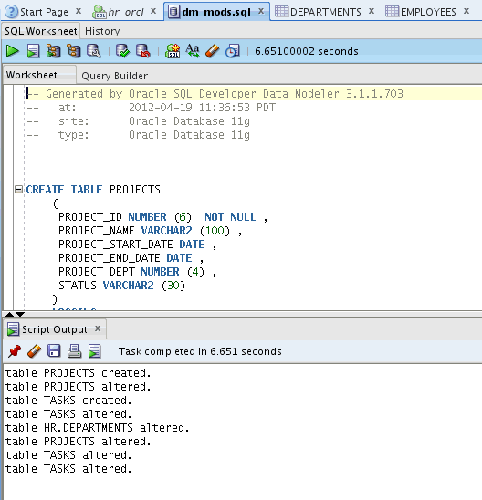 Testing and Debugging Procedures using SQL Developer
