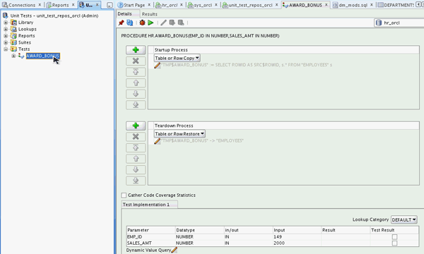 Testing and Debugging Procedures using SQL Developer