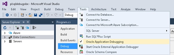 Visual studio server explorer not showing oracle database - xasersclub