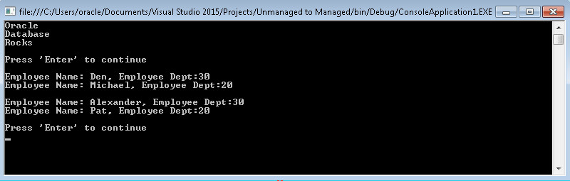Introduction to Building ODP.NET, Managed Driver Applications