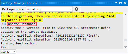 Entity Framework Code First and Code First Migrations for Oracle Database