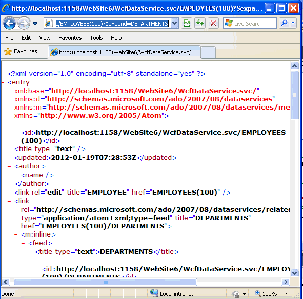 WCF Data Services and OData for Oracle Database