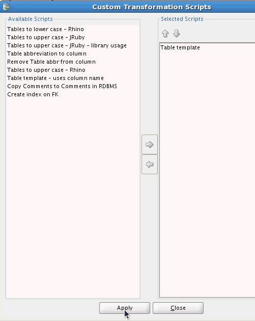 Working with Customizable Design Rules and Transformation Scripts