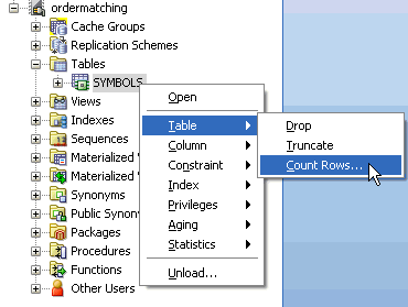 Caching Oracle Database Tables Using Oracle In-Memory Database Cache