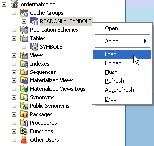 Caching Oracle Database Tables Using Oracle In-Memory Database Cache