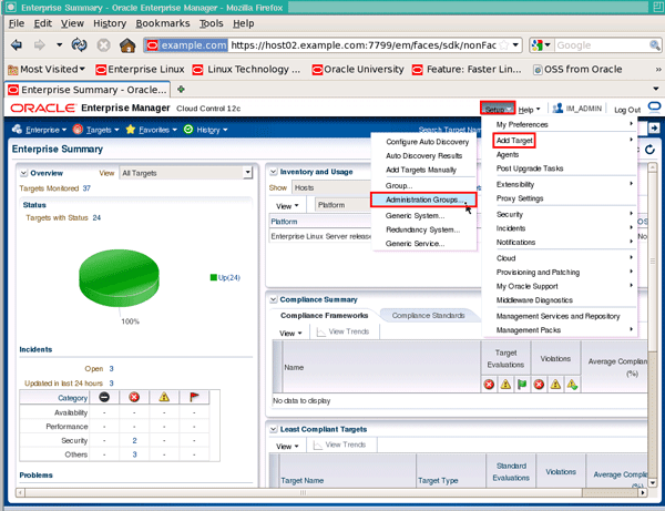 Oracle Enterprise Manager 12c Enterprise Ready Framework: Setup ...