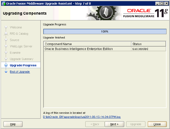 Upgrading Oracle Business Intelligence from 10g to 11g
