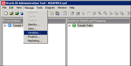 Creating a Repository Using the Oracle BI Administration Tool (12.2.1.0.0)