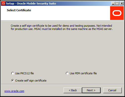 Installing and configuring Oracle Mobile Security Suite(OMSS) on Windows using Kerberos with ...