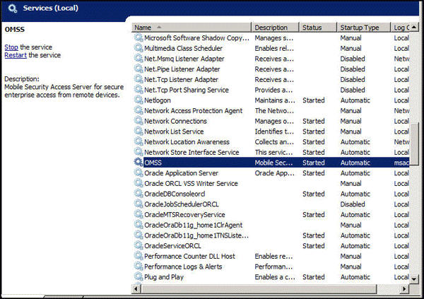 Installing and configuring Oracle Mobile Security Suite(OMSS) on Windows using Kerberos with ...