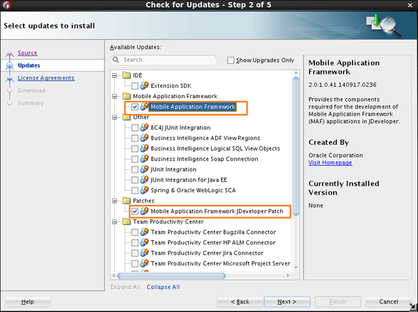 Securing Mobile Applications developed using Mobile Application Framework(MAF) with OMSS