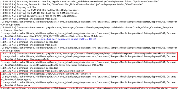 Securing Mobile Applications developed using Mobile Application Framework(MAF) with OMSS