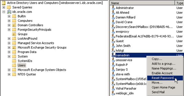 Install and Configure OAM-OMSS topology with AD as LDAP Directory (using Kerberos with Password ...