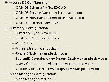 Install and Configure OAM-OMSS Topology using IDM LCM Tool with OUD